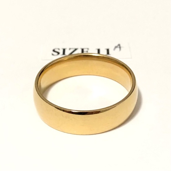 Jewelry | Mens Womens Gold Tone Ring Size 11 | Poshmark